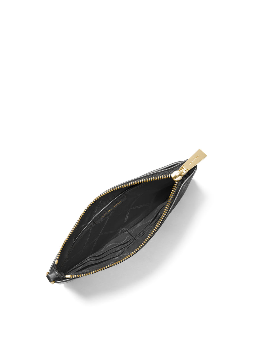 Medium Pebbled Leather Wristlet – VALIRAM247.COM